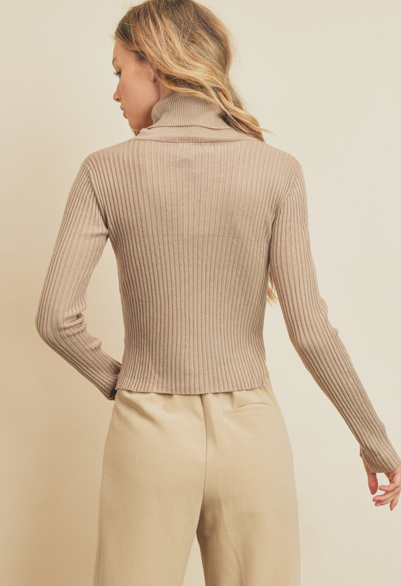 Turtleneck Cropped Sweater – Elephant Clouds Apparel