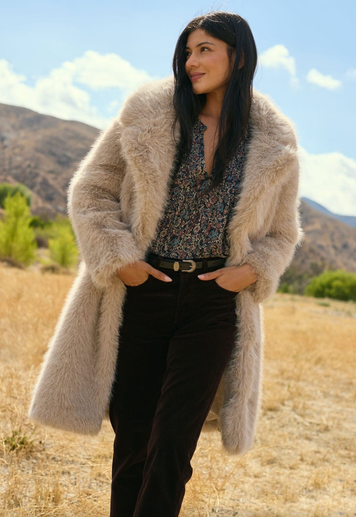 Alana Faux Fur Coat – Elephant Clouds Apparel